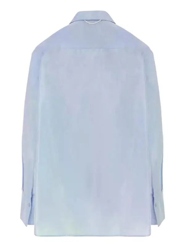 Carven Oversized Silk Shirt - Blue