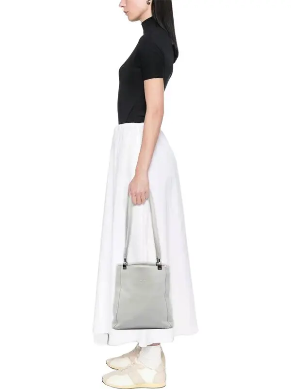 Balenciaga Soft Leather Shopper Tote Bag - White