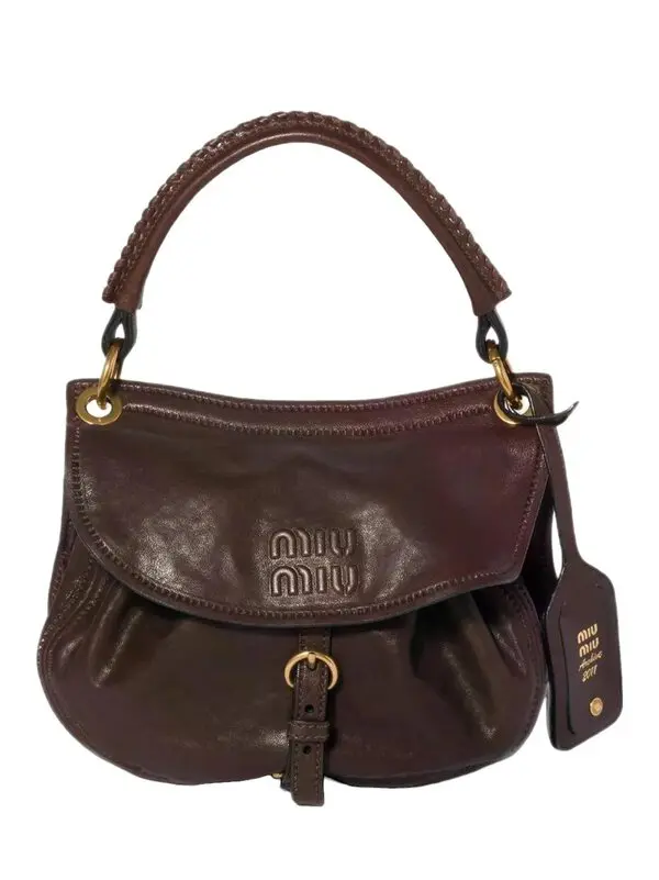 Miu Miu Rendez-vous Nappa Leather Bag - Brown