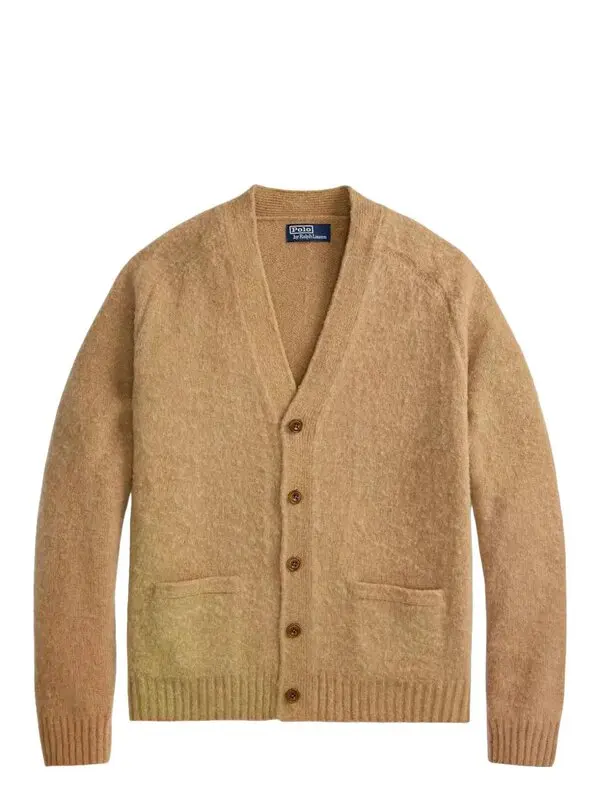 Polo Ralph Lauren V-neck Cardigan With Elbow Patches - Neutrals