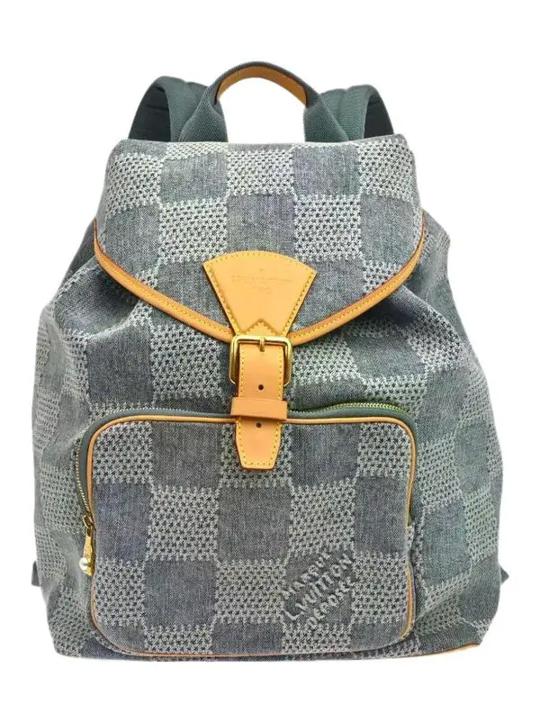 LOUIS VUITTON 2010-2020s Montsouris Backpack - Blue
