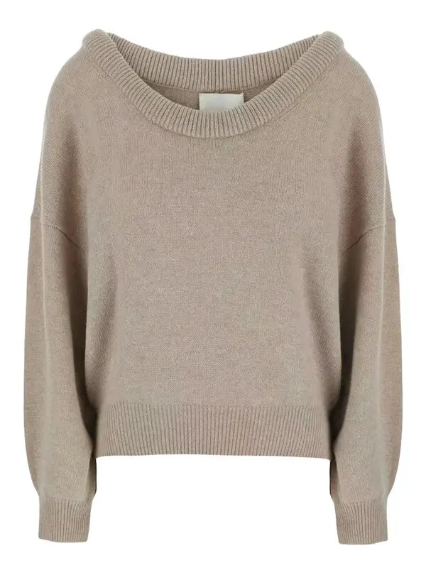 LISA YANG Doria Off-shoulder Sweater - Neutrals