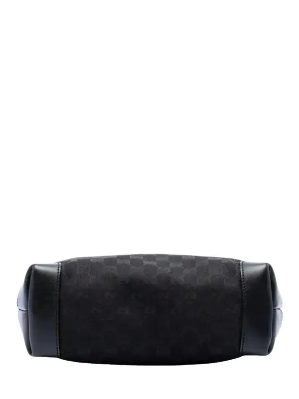 Gucci Gg Canvas Web Crossbody Bag - Black