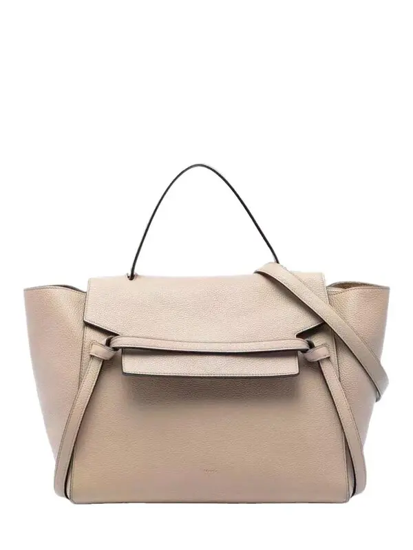 Celine 2015 Mini Leather Belt Satchel - Neutrals