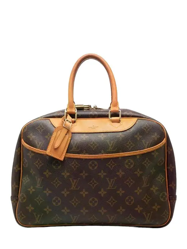 LOUIS VUITTON Monogram Canvas Deauville Handbag - Brown