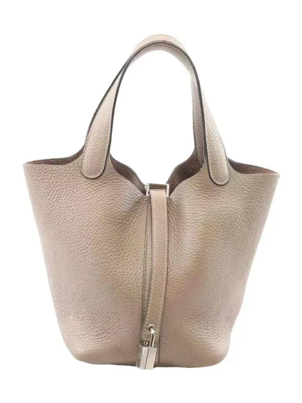 Hermès Taurillon Clemence Picotin Lock Tote Bag - Neutrals