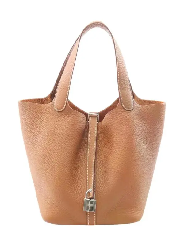 Hermès 2025 Clemence Picotin Lock 22 Handbag - Brown