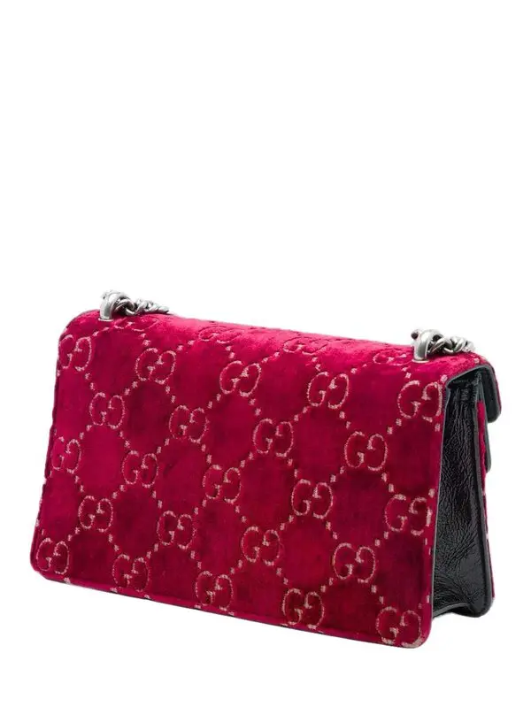 Gucci 2016-2026 Medium Gg Velvet Dionysus Crossbody Bag - Red