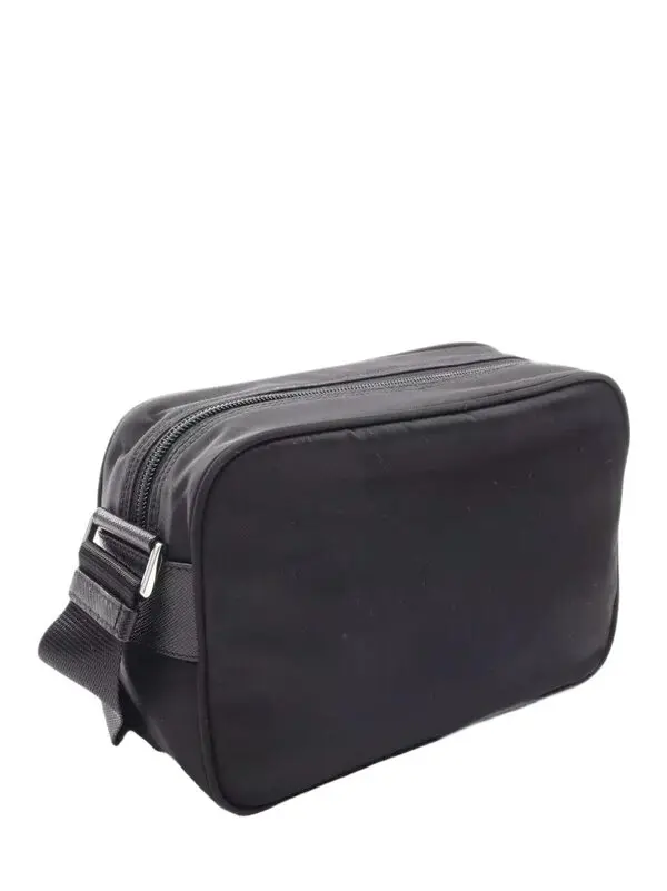 Prada Re-nylon Shoulder Bag With Saffiano Leather Trim - Black