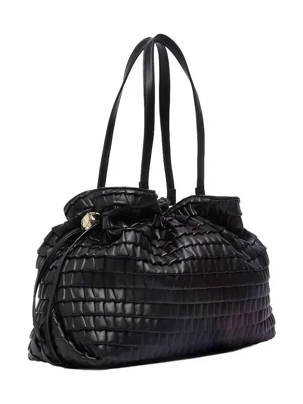 Liu Jo Large Tote Bag With Drawstring Detail - Black
