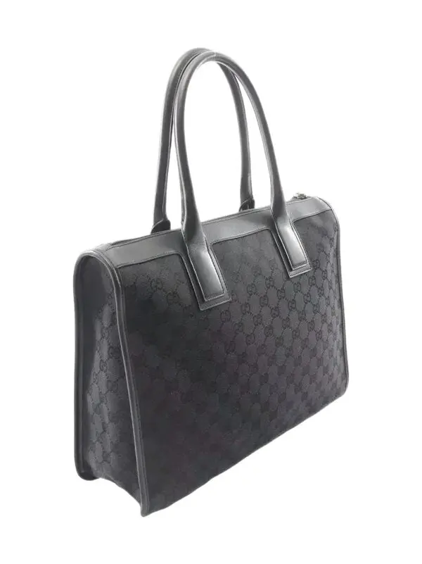 Gucci Gg Canvas Tote Bag - Black