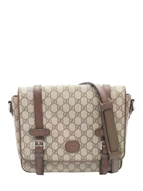 Gucci Gg Supreme Messenger Bag - Neutrals