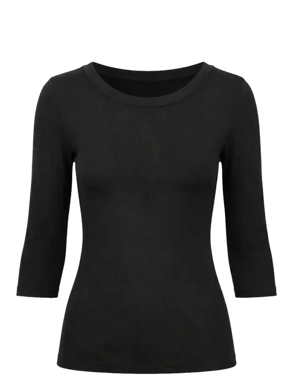 Michael Stars Three-quarter Sleeve T-shirt - Black