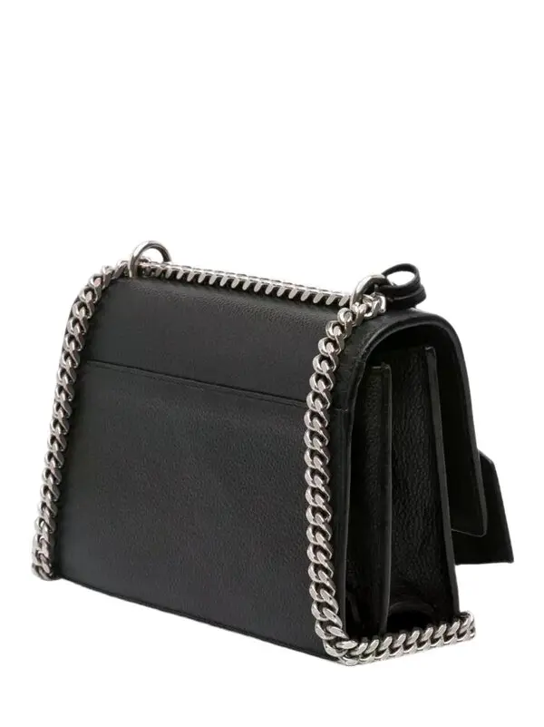 Saint Laurent 2016 Small Grained Calfskin Monogram Sunset Crossbody Bag - Black