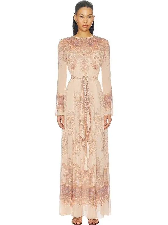 Zimmermann Valiant Sheath Dress In . Also - Peach
