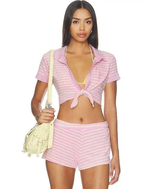 LoveShackFancy Waverlynn Polo - Rose