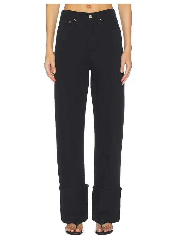 AGOLDE Big Cuff Jean - Black