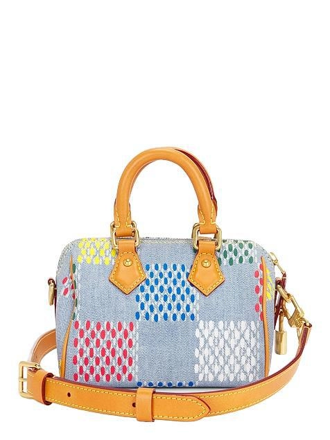 FWRD RENEW Louis Vuitton Speedy Bandouliere 18 Handbag - Blue