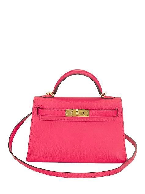 FWRD RENEW Hermes Epsom Kelly 20 Handbag - Fuchsia