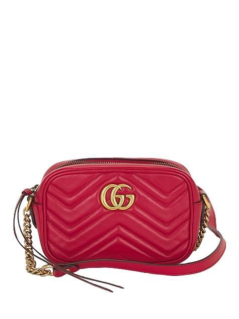 FWRD RENEW Gucci Gg Marmont Shoulder Bag - Red