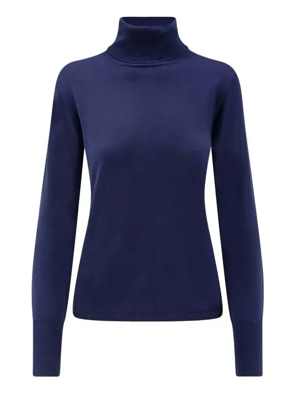 Aspesi Turtleneck Virgin Wool Sweater - Blue