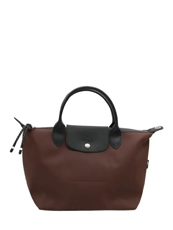 Longchamp Le Pliage Energy Recycled Nylon Handbag With Shoulder Strap - Cocoa