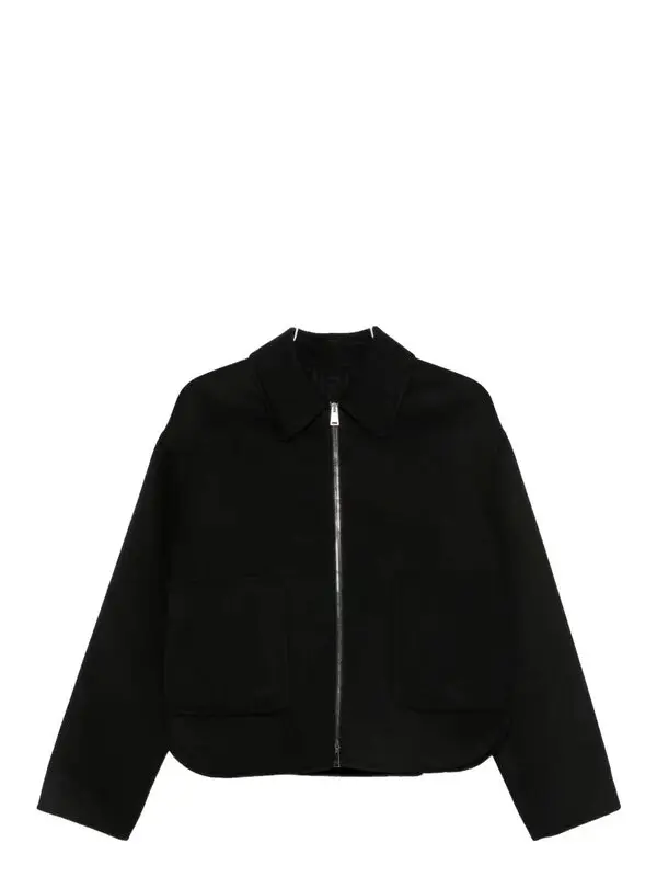 Fendi Zip-up Patch-pocket Jacket - Black