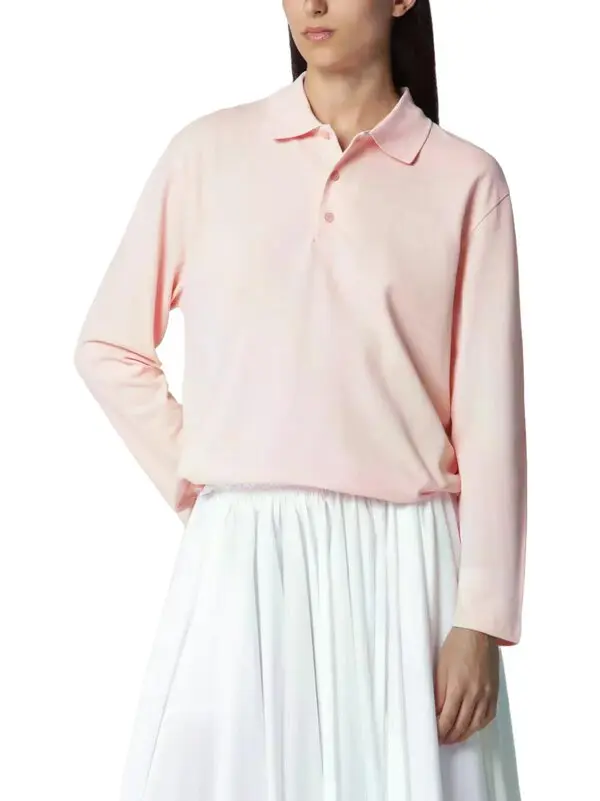 FLORE FLORE Diana Long-sleeve Polo Shirt - Pink