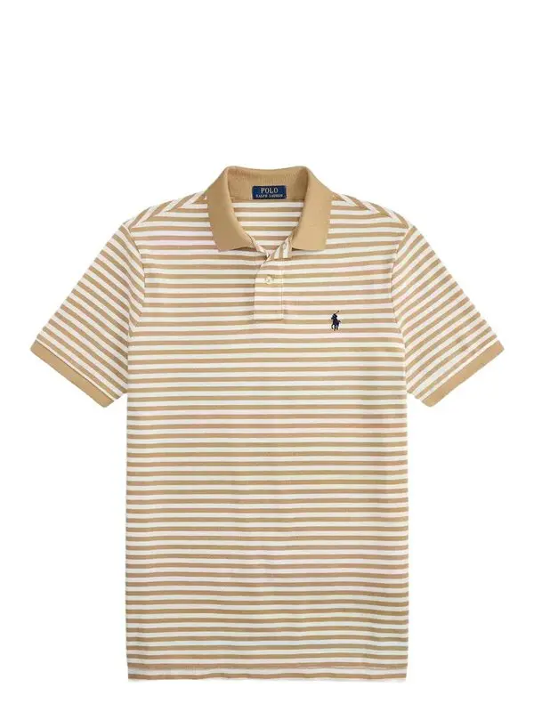 Polo Ralph Lauren Striped Cotton Polo Shirt - Neutrals