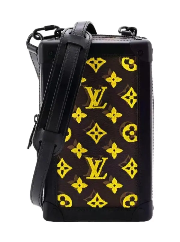 LOUIS VUITTON Vertical Soft Trunk Bag Monogram Tuffetage Canvas Crossbody Bag - Yellow