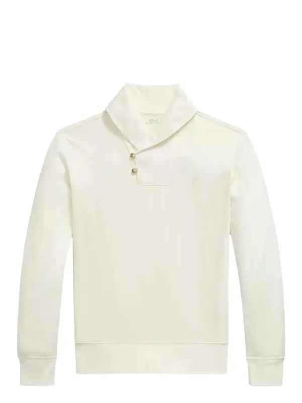 Polo Ralph Lauren Luxury Jersey Shawl-collar Pullover - White