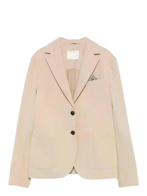CIRCOLO 1901 Single-breasted Notched-lapel Jacket - Neutrals