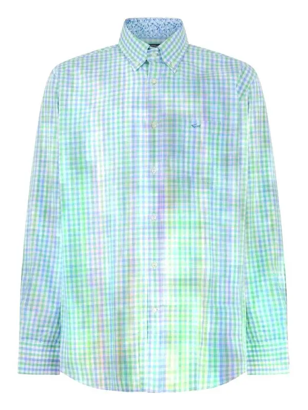 Paul & Shark Checked Long-sleeve Shirt - Blue
