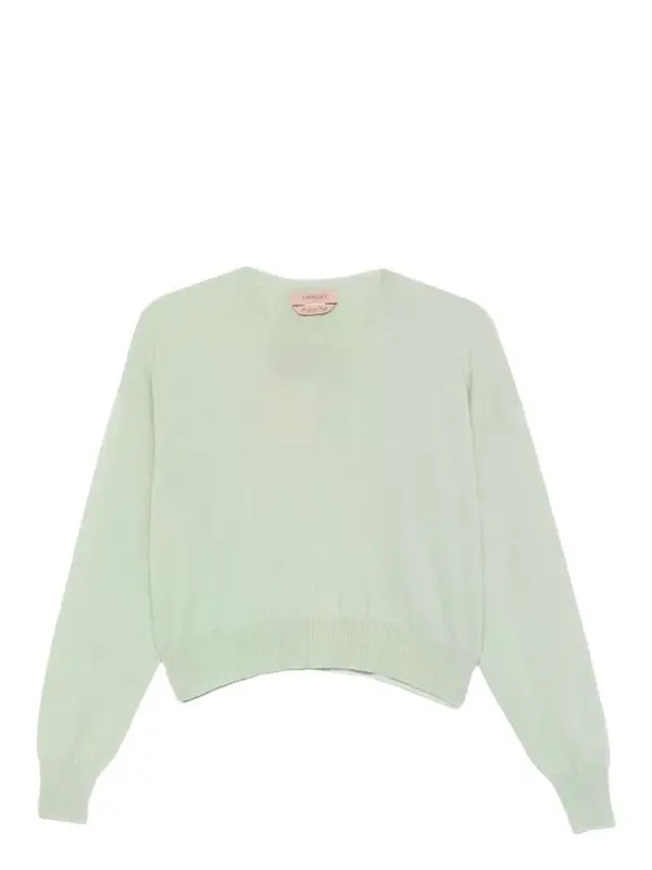 TWINSET Ribbed-trim Crew Neck Sweatshirt - Green