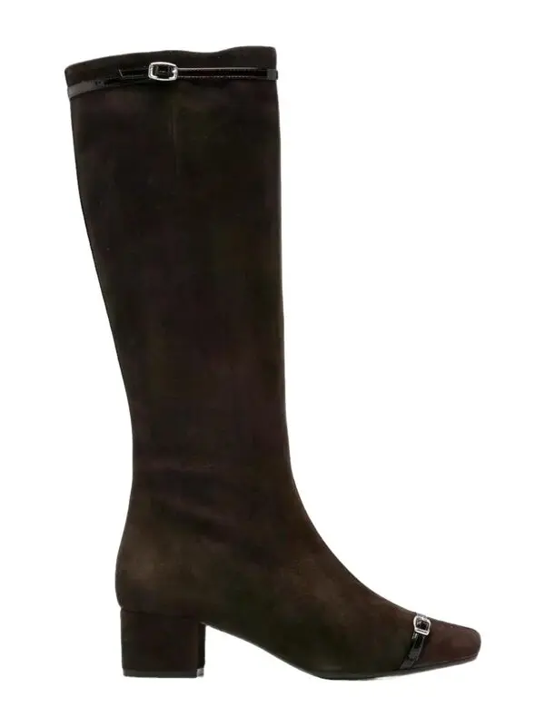 CAREL Buckle Detail Knee-high Boots - Brown