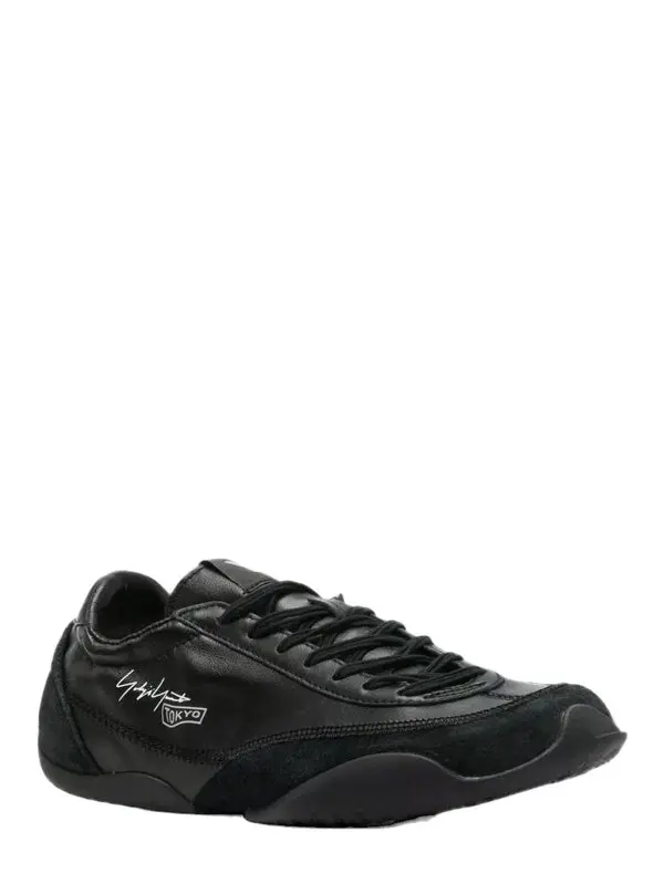 Y3 Panelled Logo-print Sneakers - Black