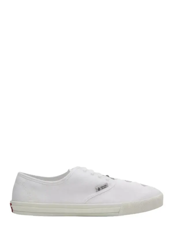 Prada Drill Lace-up Sneakers - White