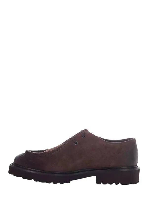 DOUCAL'S Leather Lace-up Derby Shoes - Brown