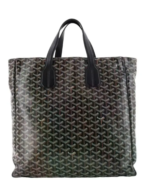 Goyard Voltaire Iii Coated Canvas Tote Bag - Black