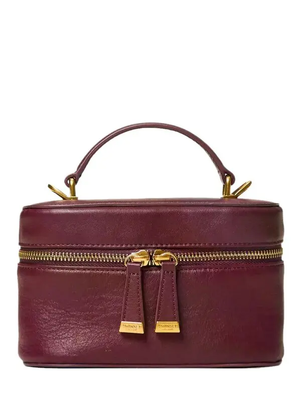 TWINSET Leather Bucket Bag - Purple