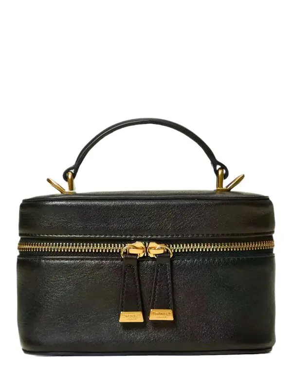 TWINSET Leather Bucket Bag - Black