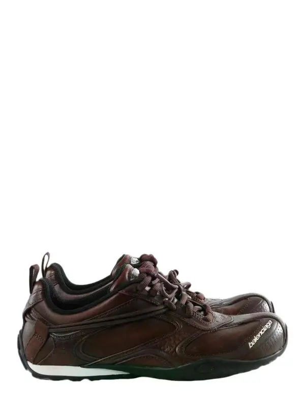 Balenciaga Radar Leather Sneakers - Brown