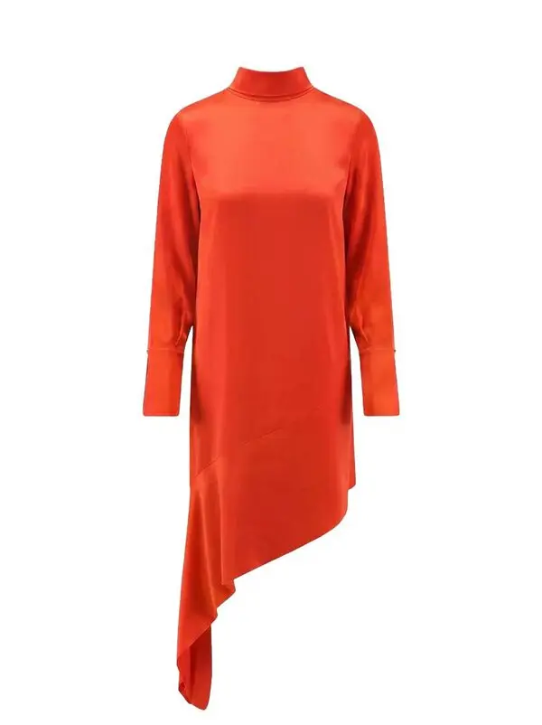 SEMICOUTURE Gwenda Asymmetric-hem Dress - Red