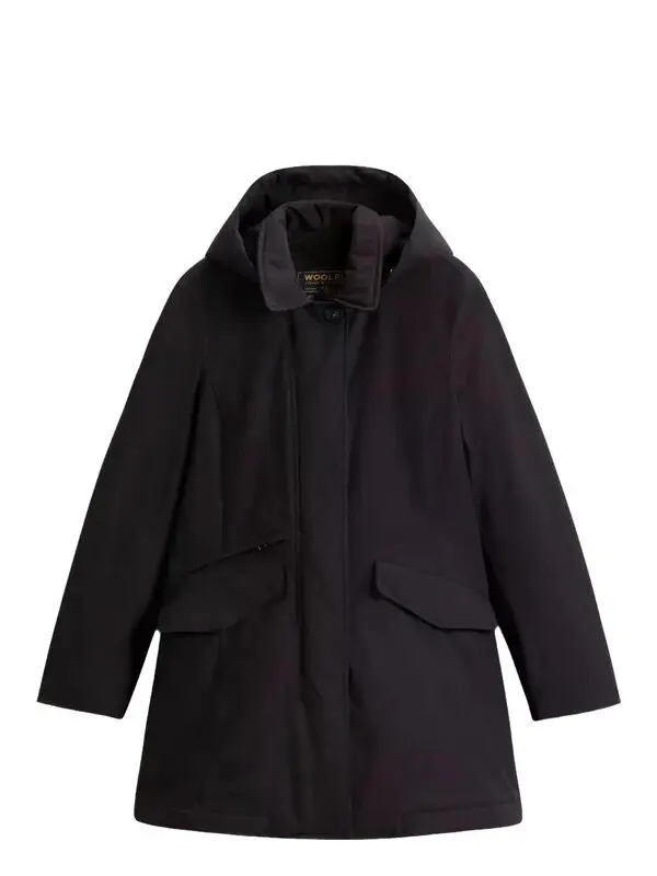 Woolrich Removable-hood Coat - Black