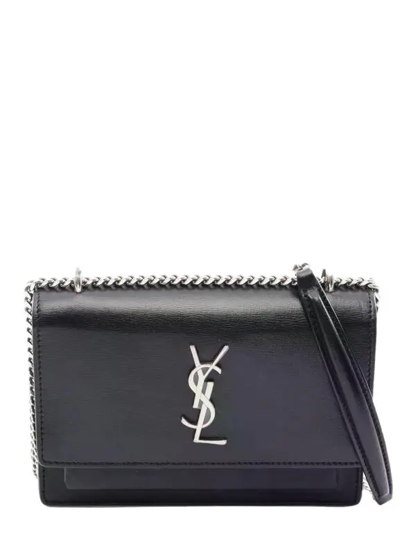 Saint Laurent 2010s Sunset Chain Shoulder Bag - Black