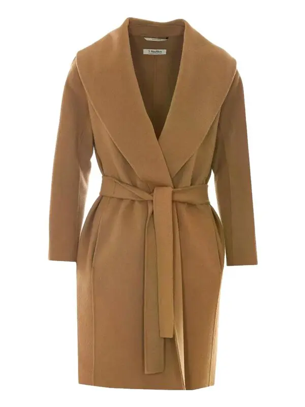Max Mara Messi Belted Coat - Neutrals