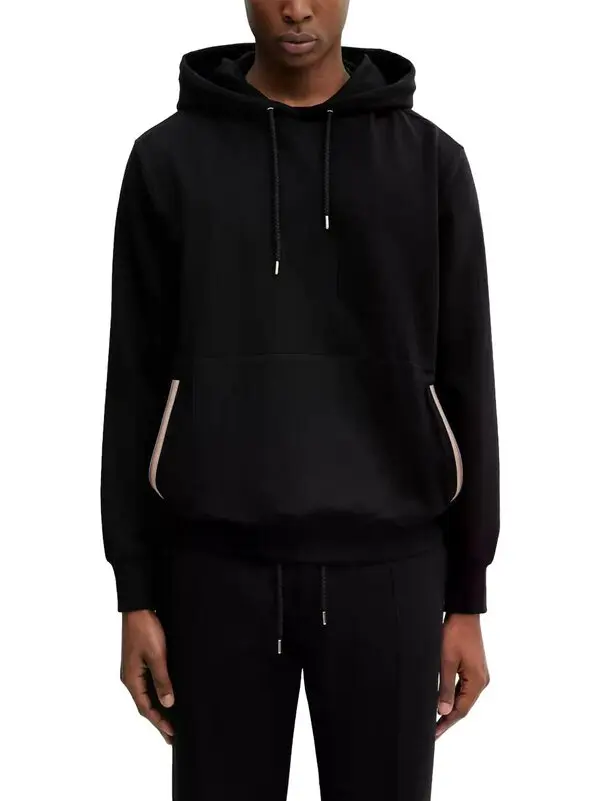 Paul Smith Artist Stripe-trim Hoodie - Black