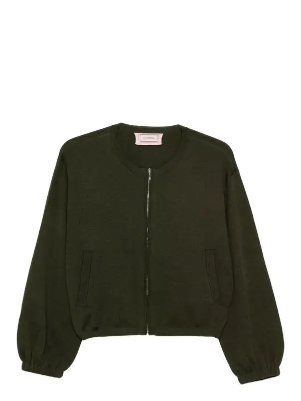 HUGENBERG Zip-up Cardigan - Green