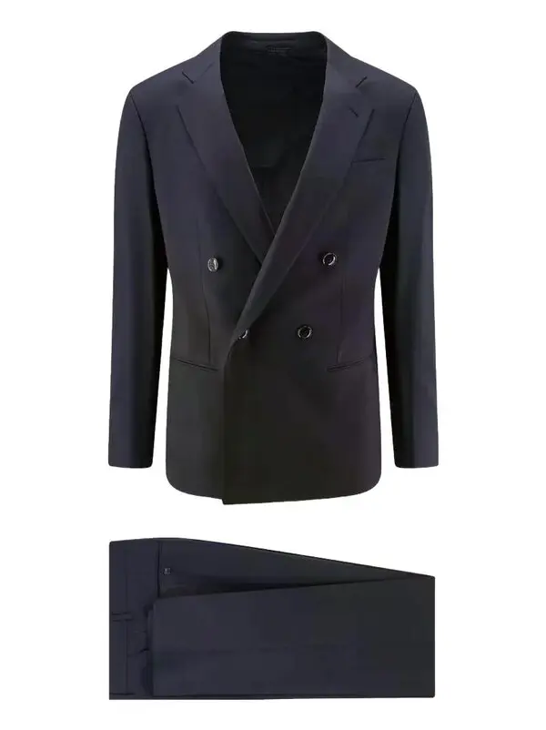Giorgio Armani Double-breasted Suit - Blue