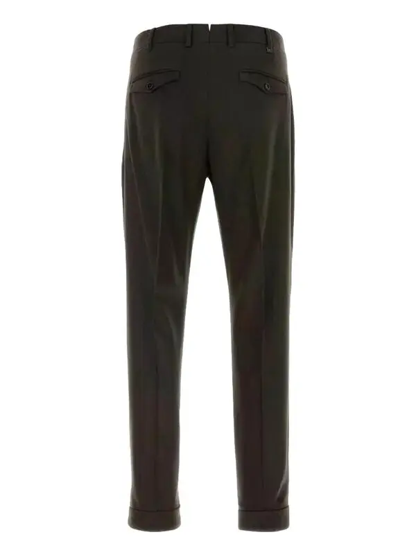 PT TORINO Tailored Trousers With Zip Fastening - Brown